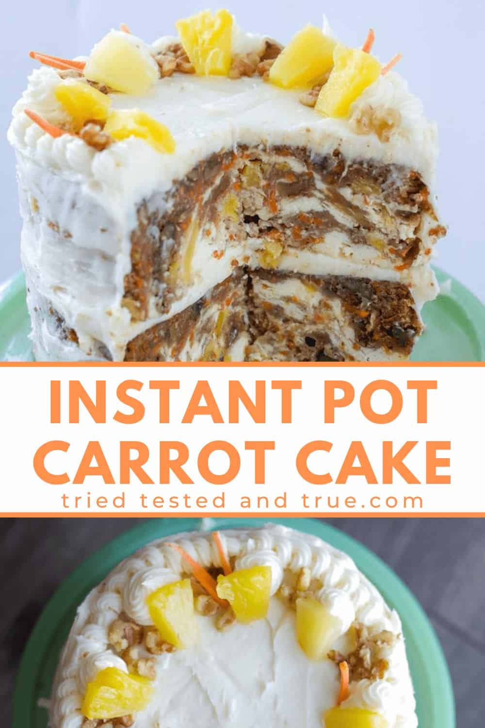 Homemade Carrot Cake (Instant Pot) | Tried, Tested, and True